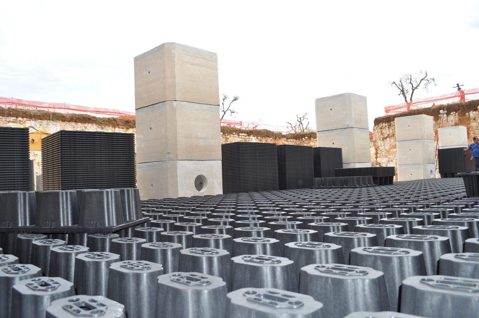 Drainage channel and part DRAINPANEL By Geoplast