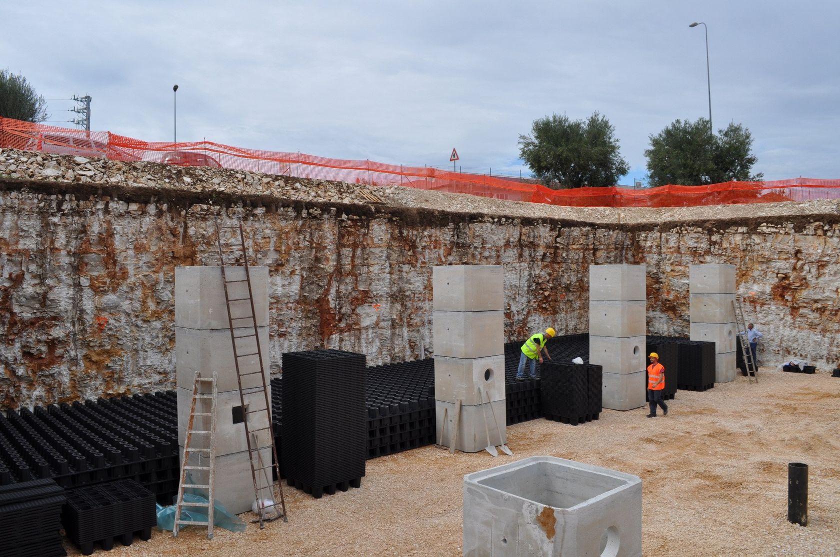 Drainage channel and part DRAINPANEL By Geoplast