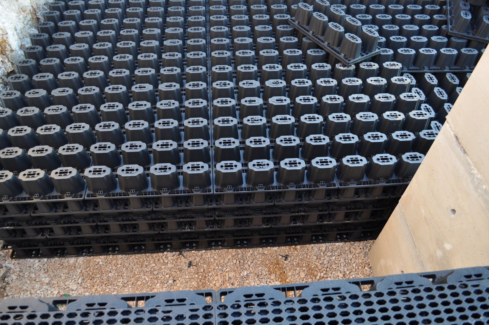 Drainage channel and part DRAINPANEL By Geoplast