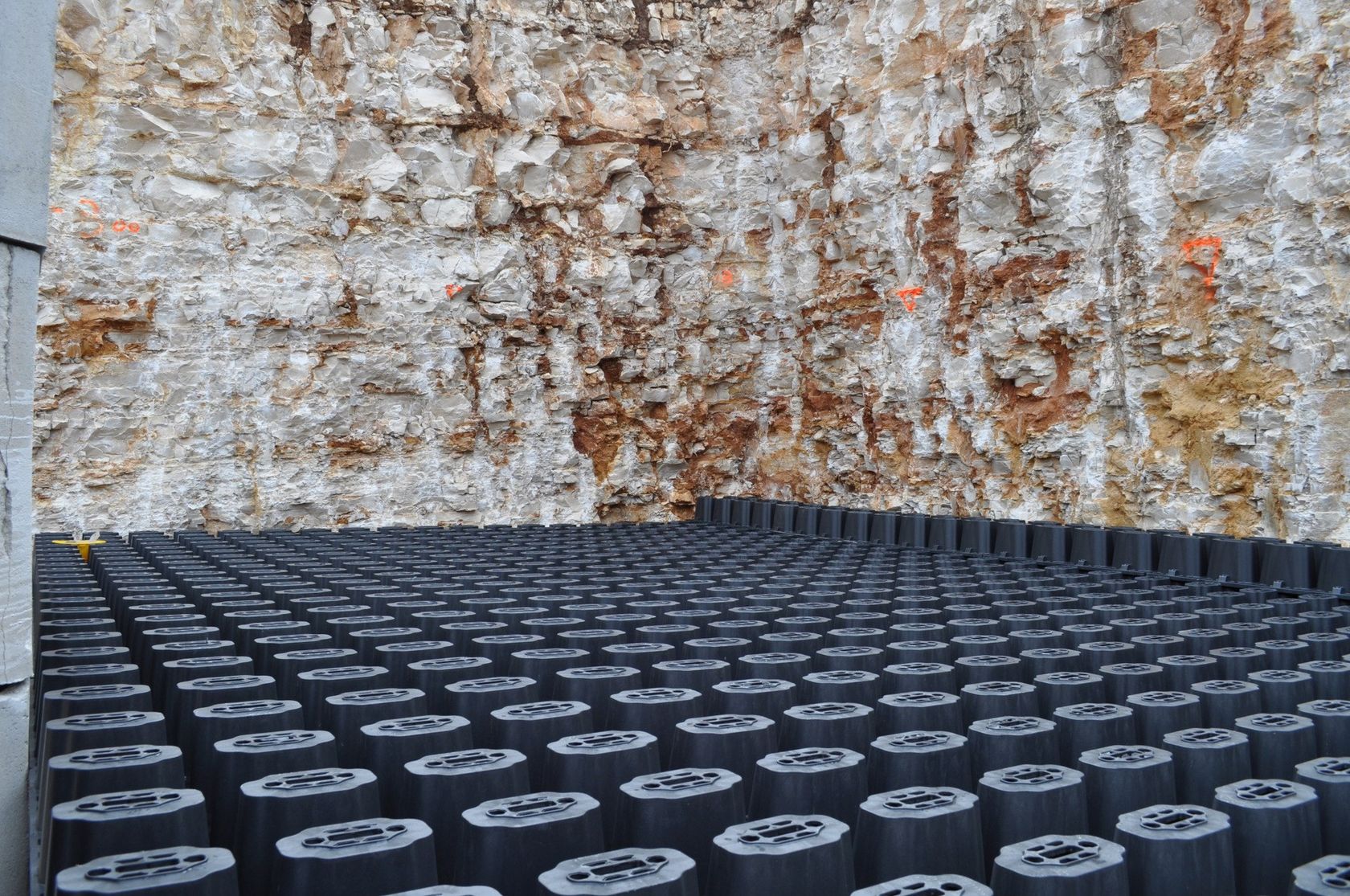 Drainage channel and part DRAINPANEL By Geoplast