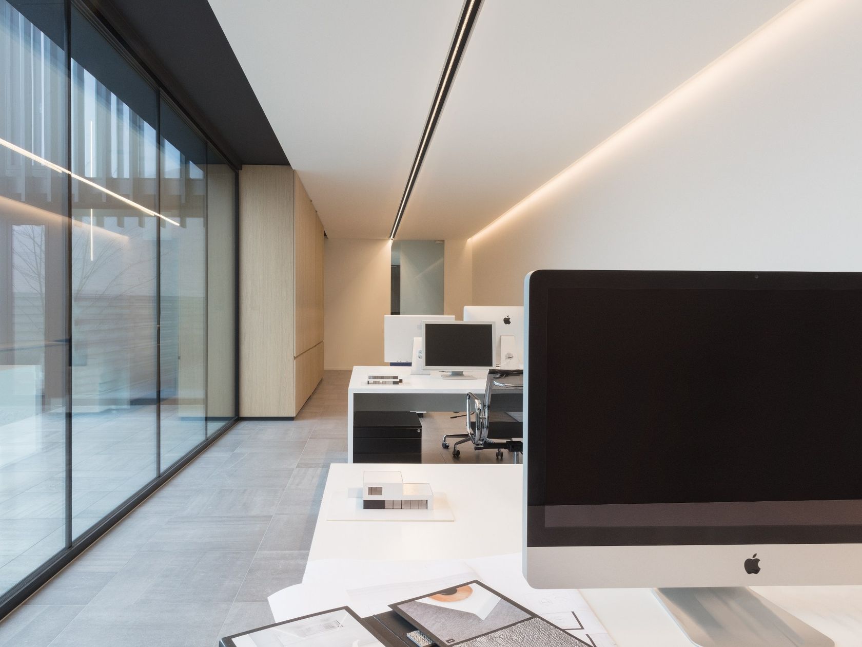 DRUPL70 FLANGE LED recessed ceiling lamp By Modular Lighting Instruments