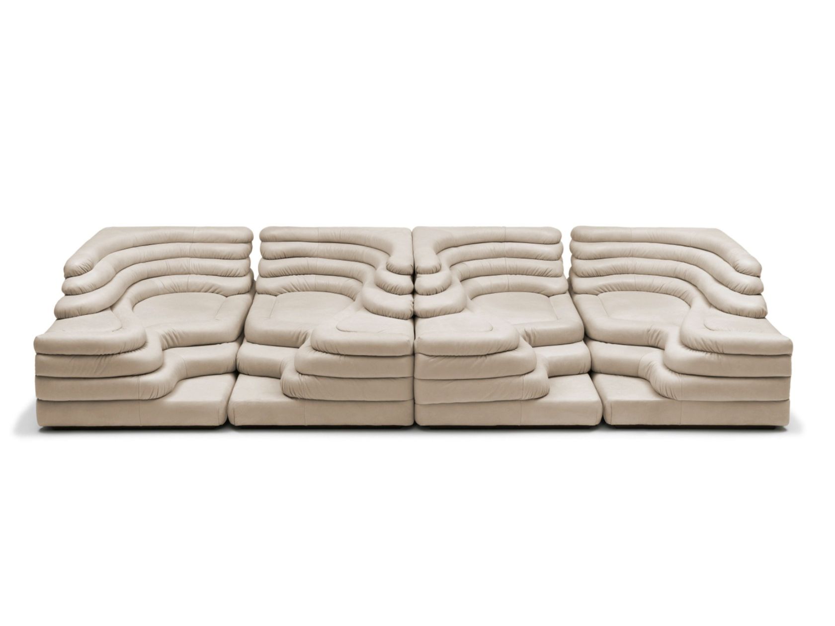 DS-1025 TERRAZZA Modular leather sofa By de Sede | design Ubald Klug