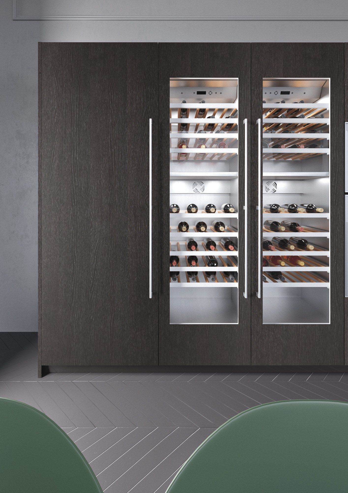 Kitchen with peninsula DUNE 04 Dune Collection By Pedini