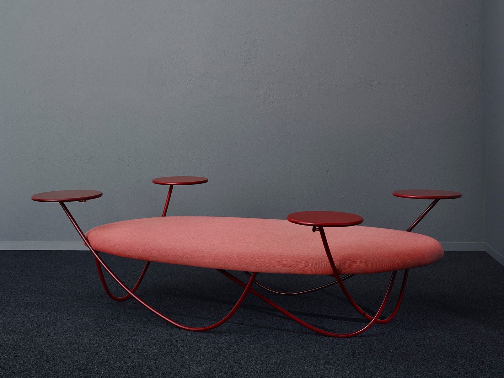 DUNE Backless fabric bench seating By Offecct | design FRONT