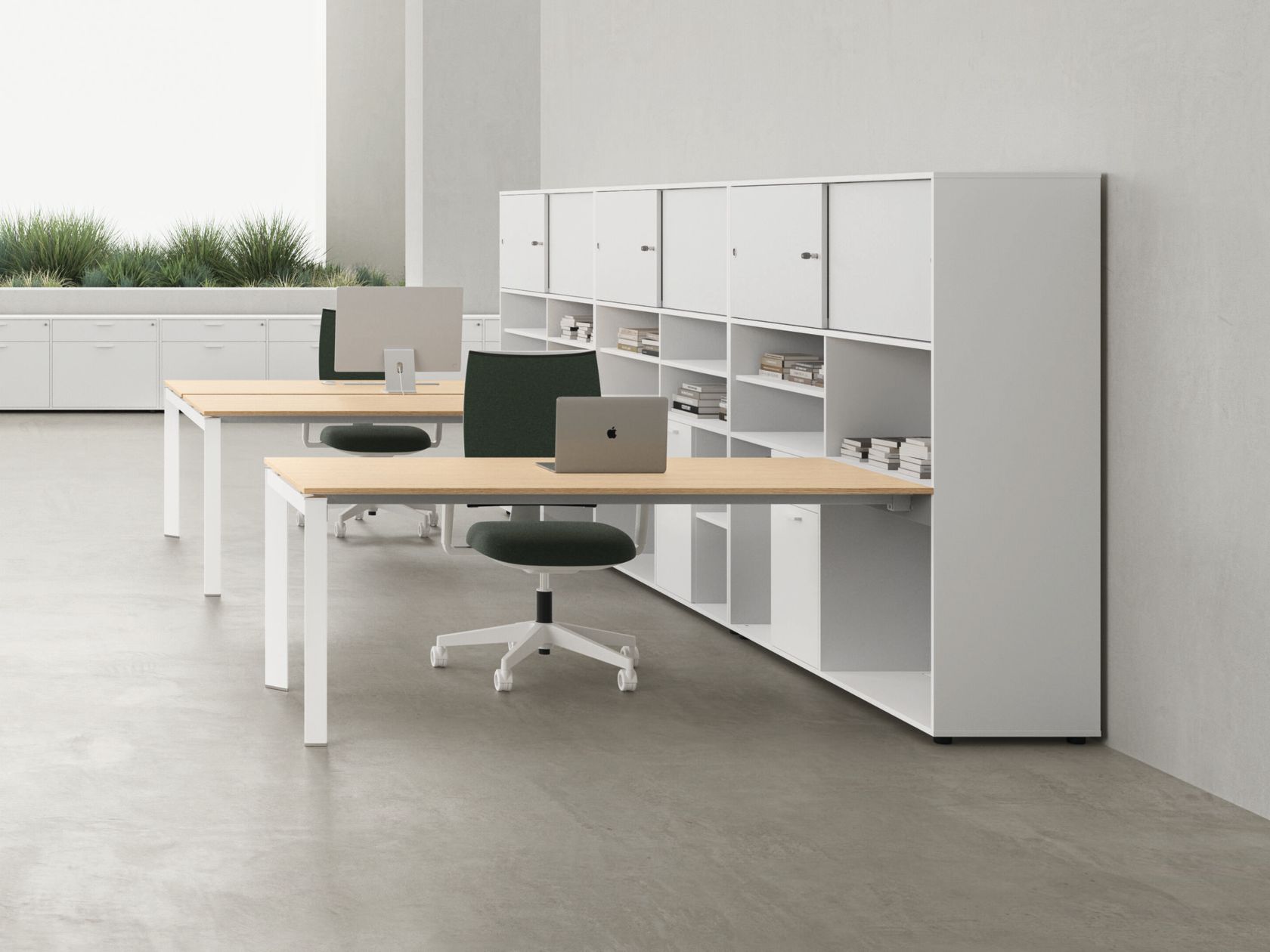 ENTITY Sectional melamine and metal office workstation By DVO | design ...