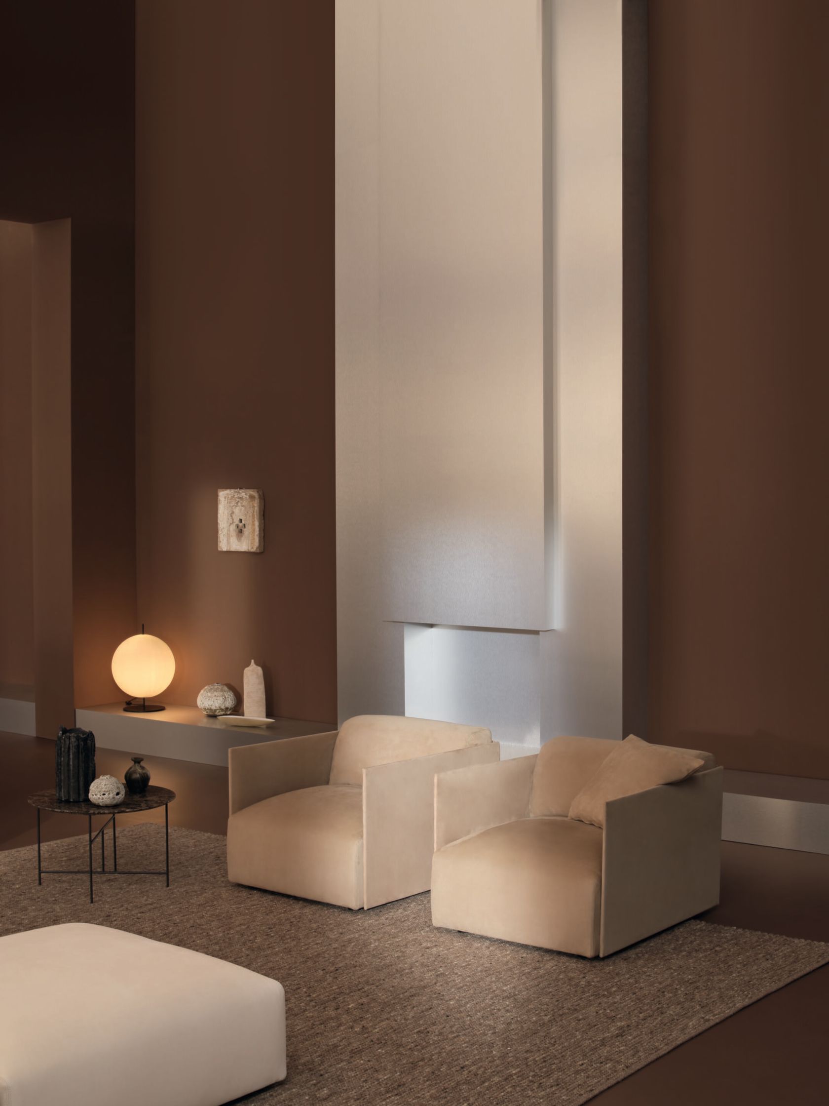 HYBLA Modular leather sofa By De Padova