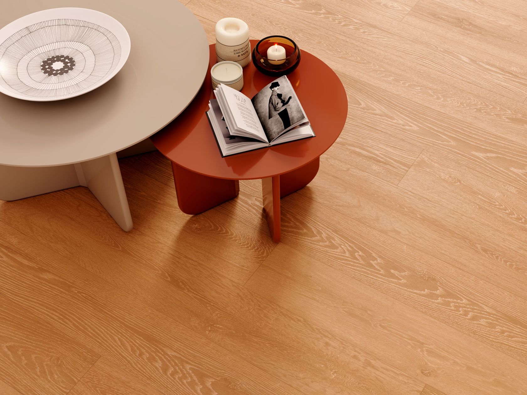 CLAP! Synthetic material flooring with wood effect By Déco