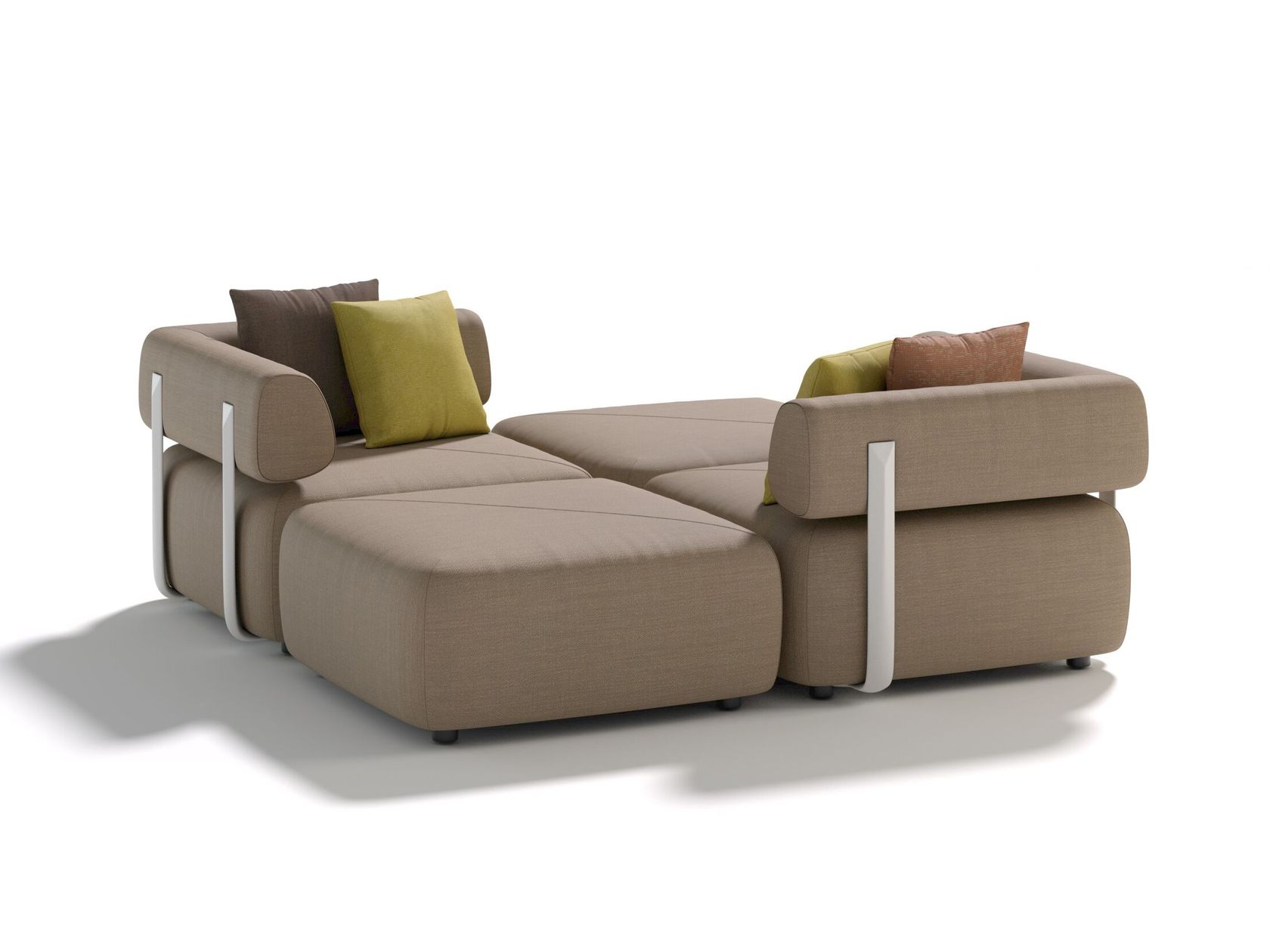 BRIXX Modular fabric garden sofa By Dedon | design Lorenza Bozzoli