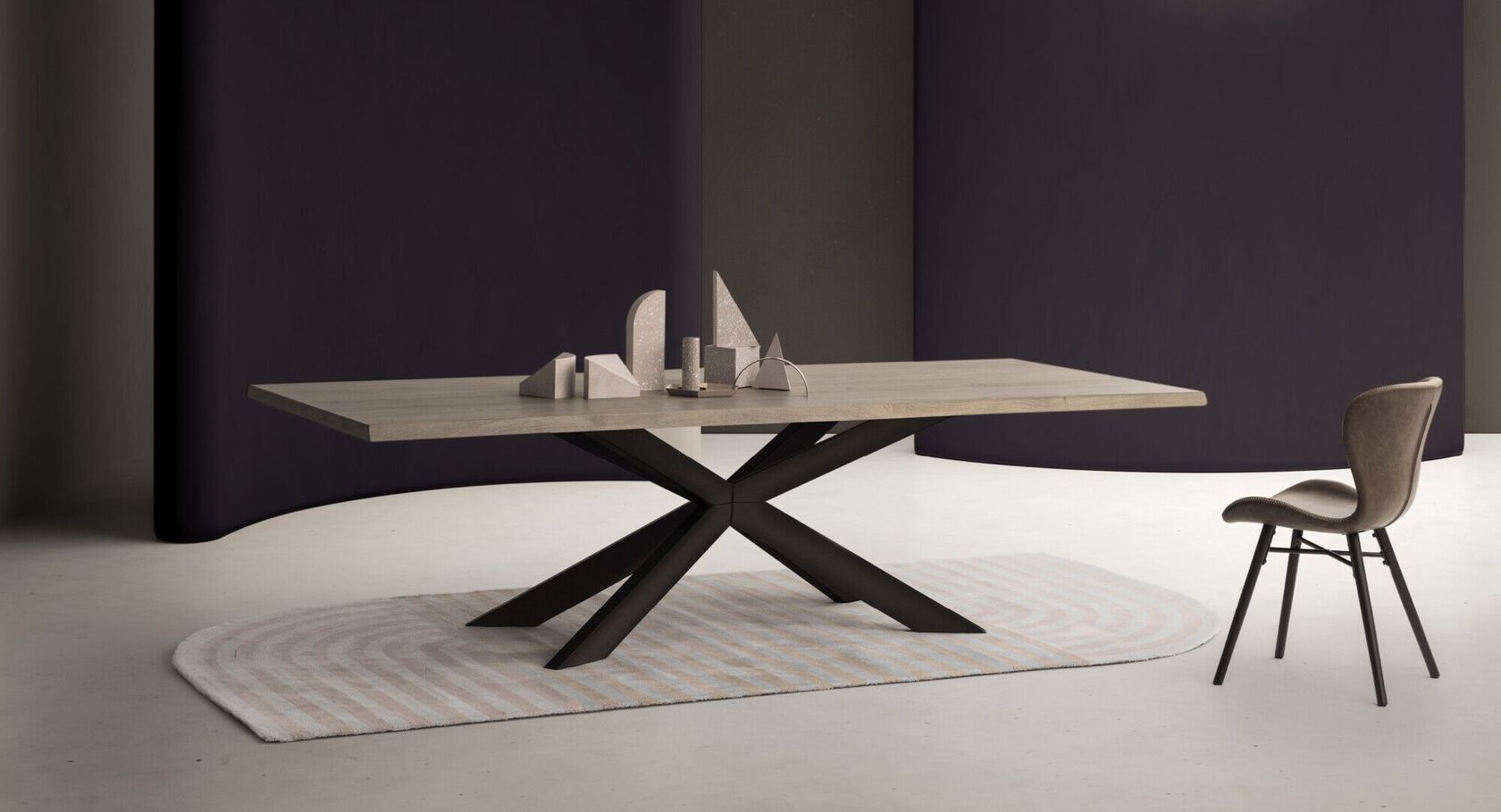 BALTIMORA Rectangular oak Table top By Devina Nais