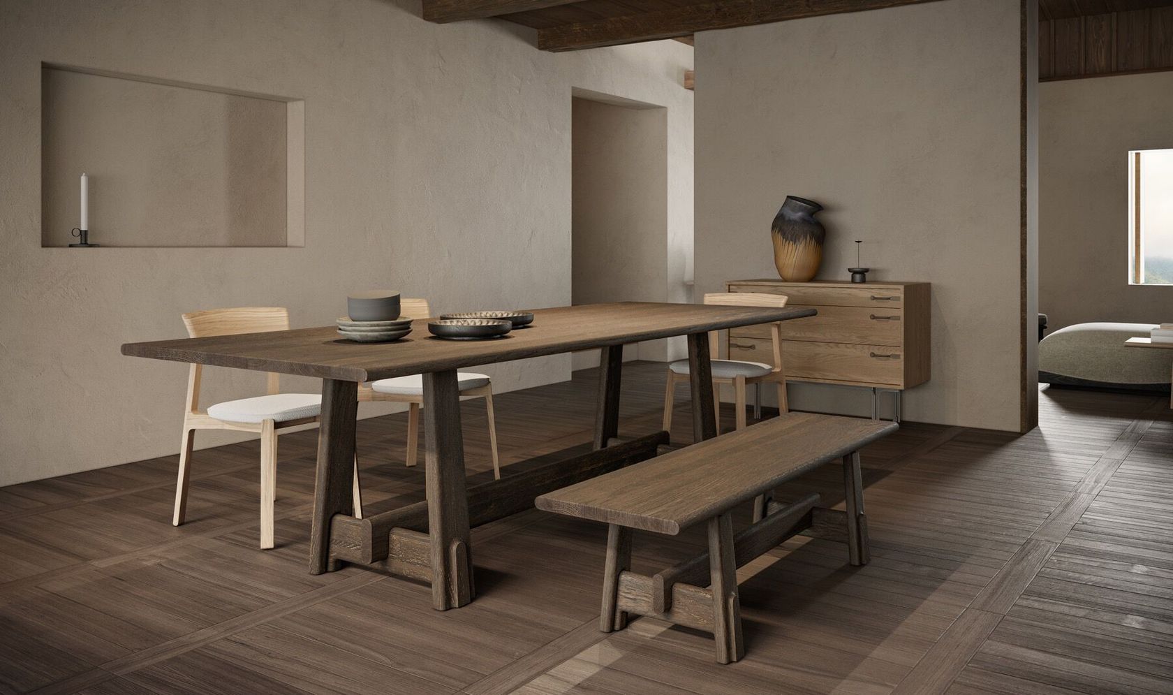 ODETTE Bench By District Eight