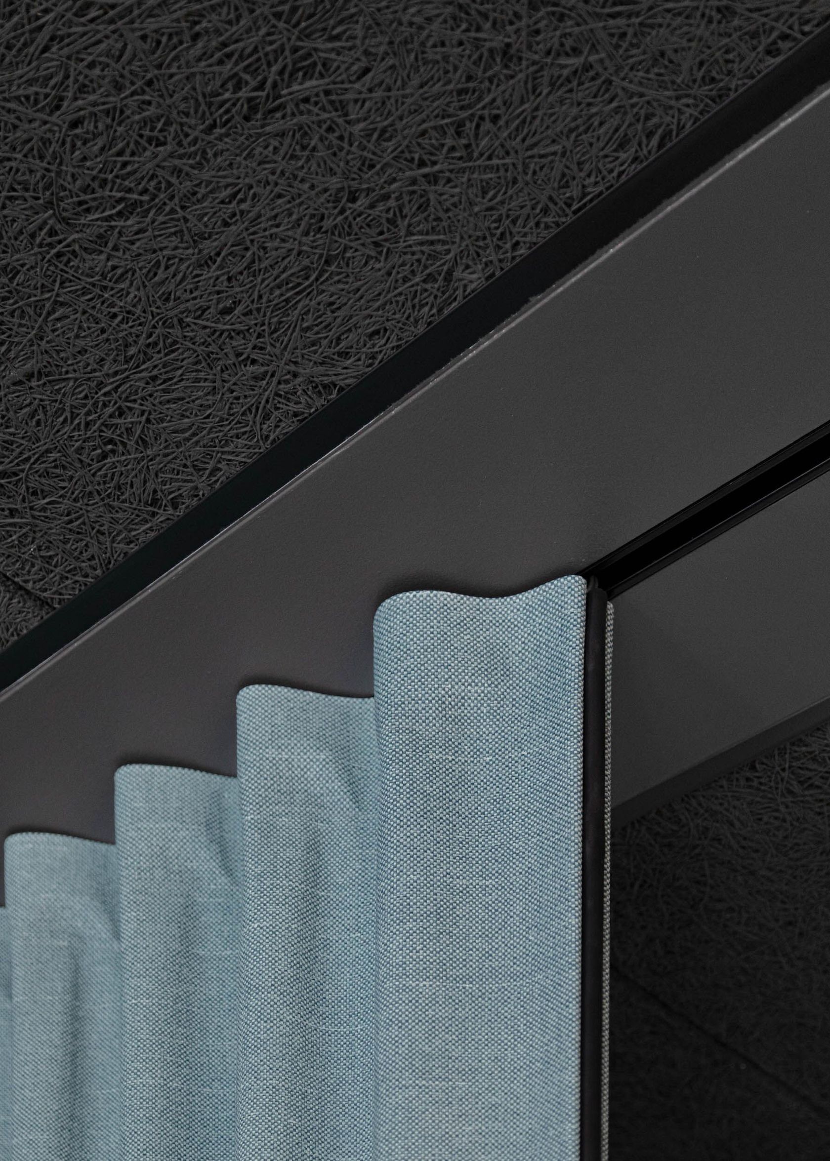 Folding door with leatherette cladding Textile door By Dooor