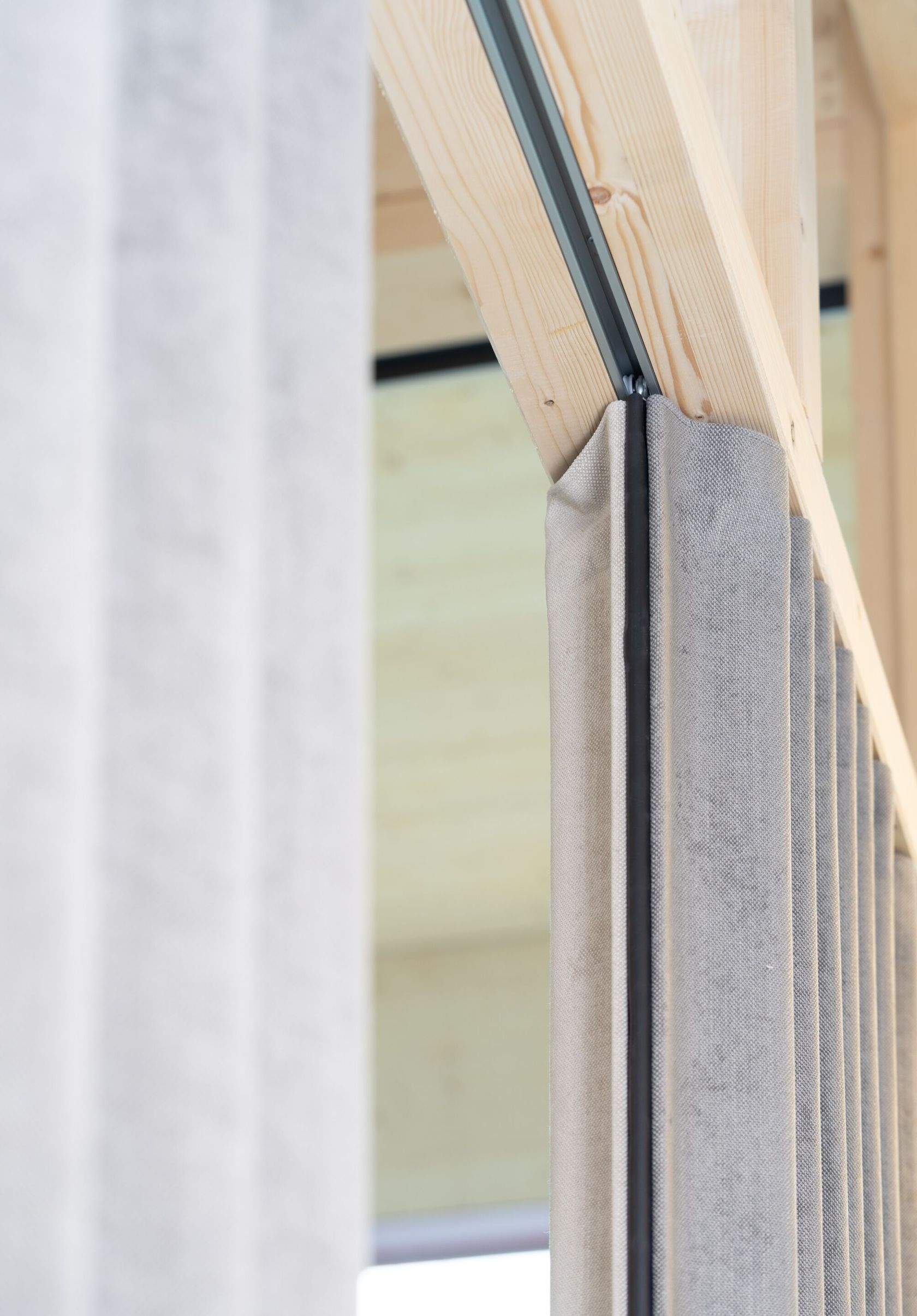 Folding door with velvet cladding Textile door By Dooor