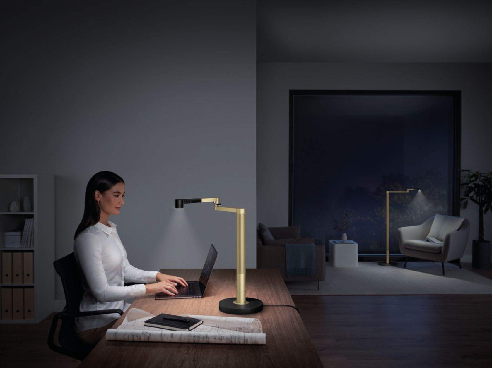 SOLARCYCLE MORPH LED adjustable table lamp By Dyson