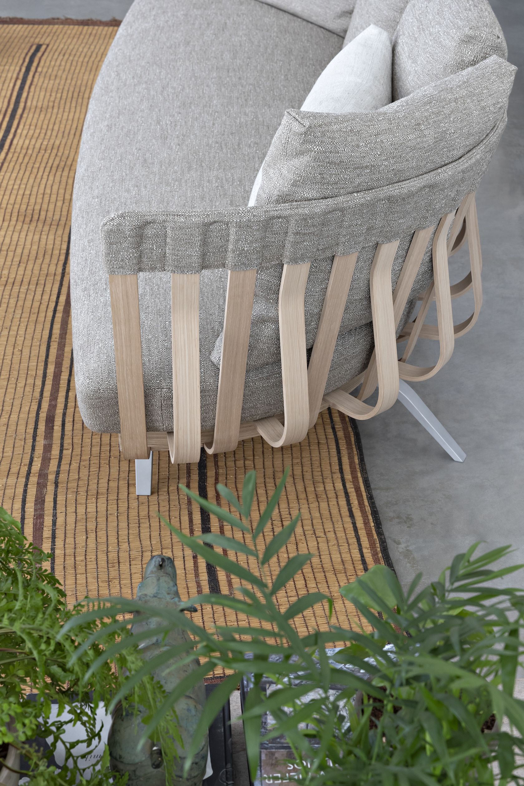 E LA NAVE VA SOFA - 02B 3 seater fabric sofa By Alias | design Atelier Oï