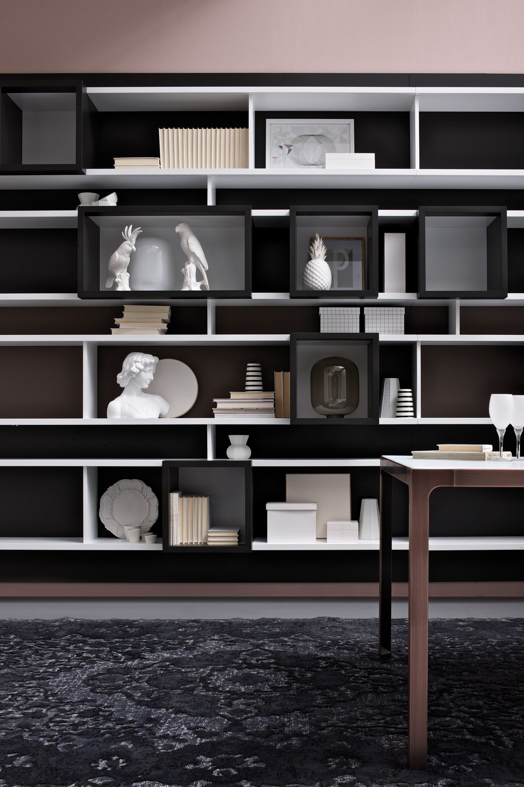 E-WALL | Storage wall Wall-mounted storage wall By ESTEL GROUP
