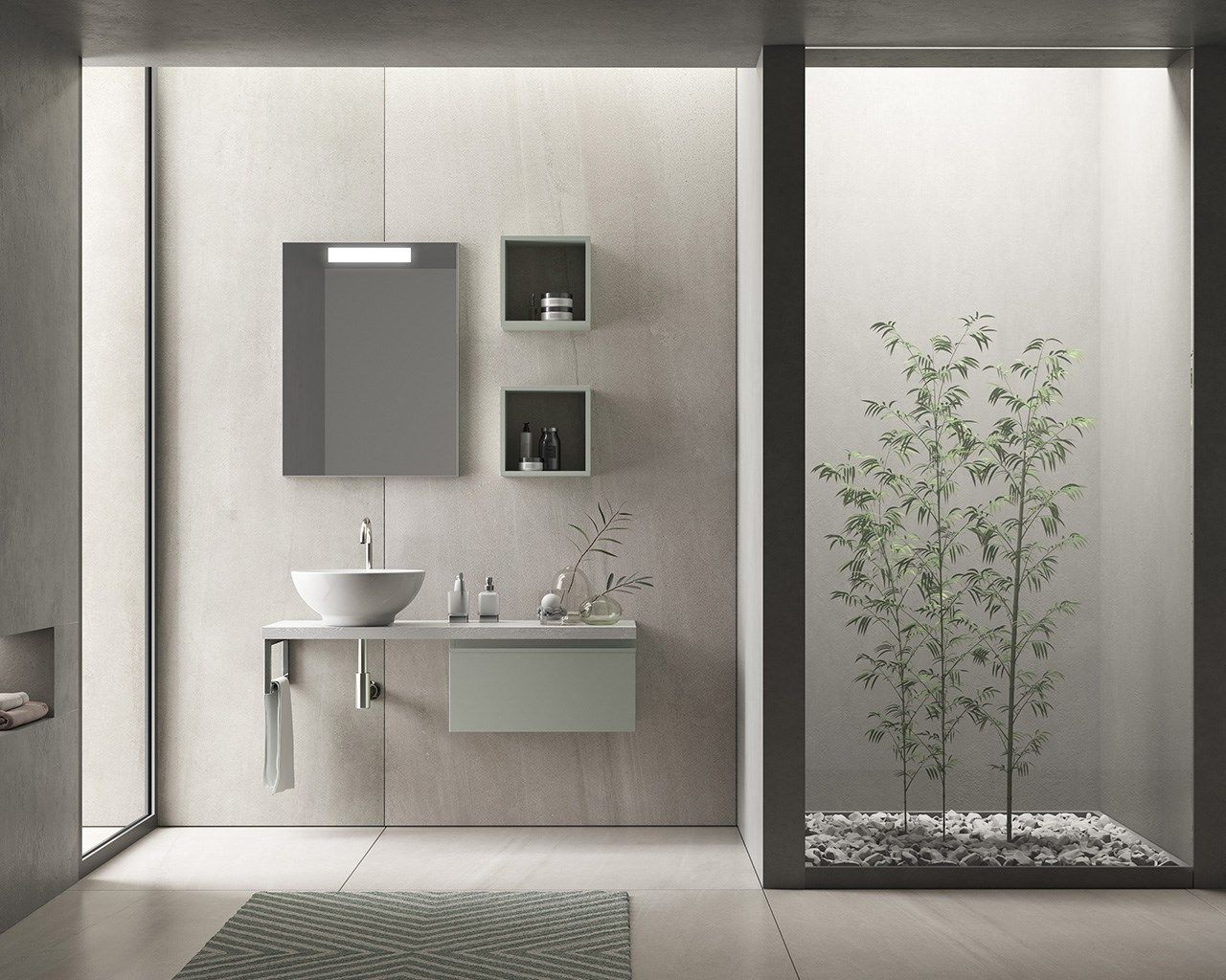 Sistema bagno componibile EASY Collezione Easy By INDA®