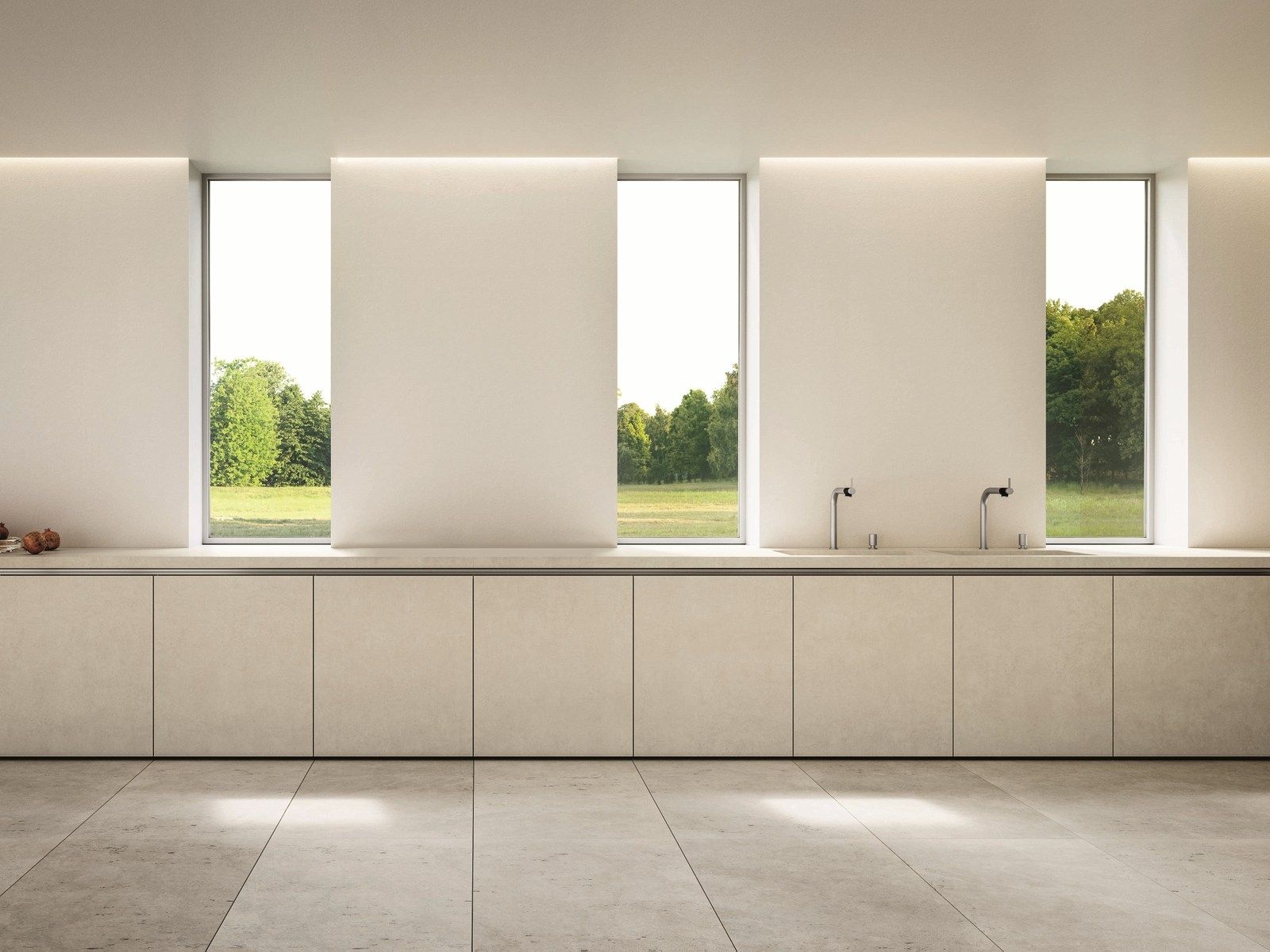 Linear kitchen with integrated handles EASY THE MINIMIMAL Easy ...