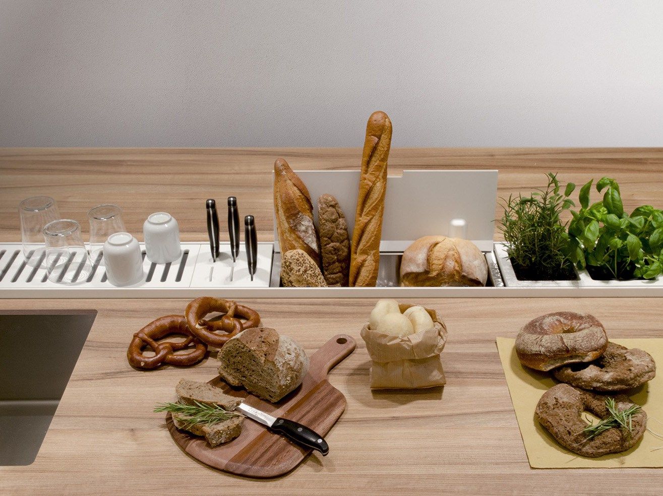 EASYRACK KITCHEN STEP | Kitchen equipped track By DOMUSOMNIA