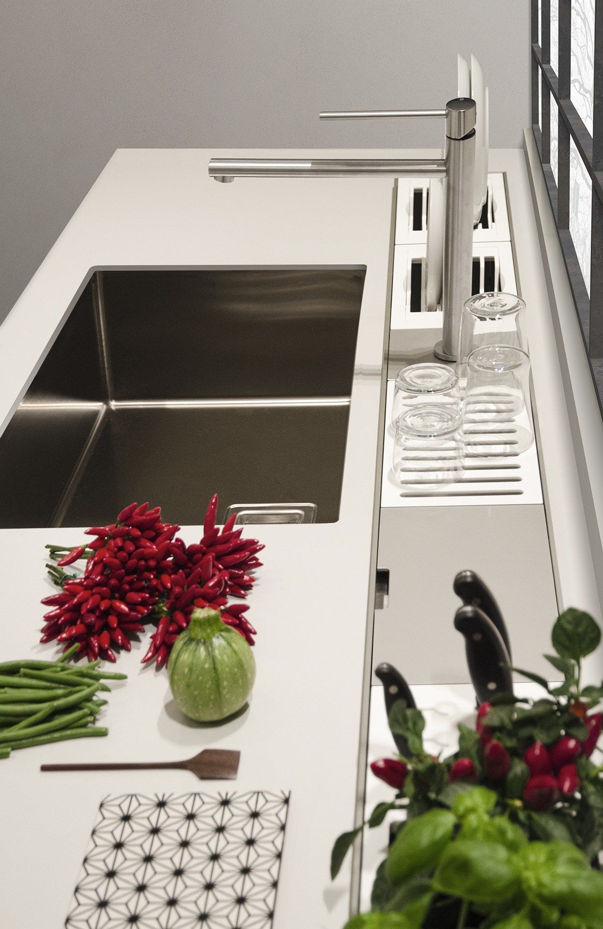 EASYRACK KITCHEN STEP | Kitchen equipped track By DOMUSOMNIA