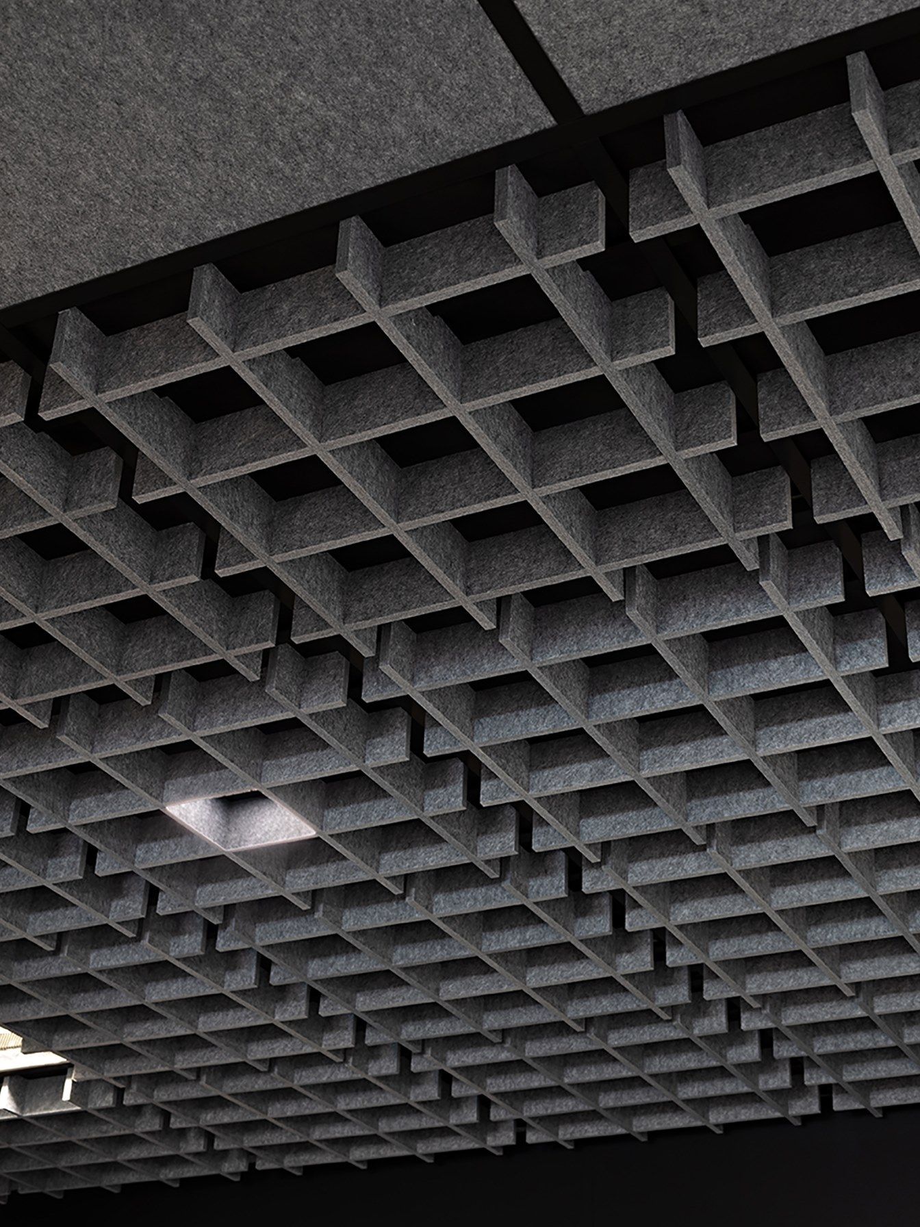 ECHOGRID® Acoustic PET ceiling panels By ECHOJAZZ