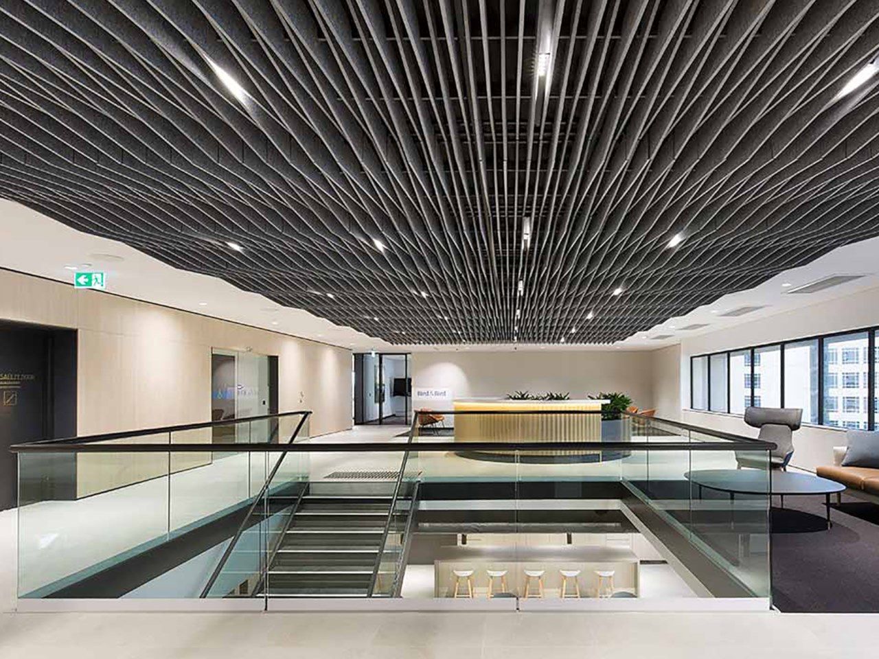 ECHOGRID® Acoustic PET ceiling panels By ECHOJAZZ