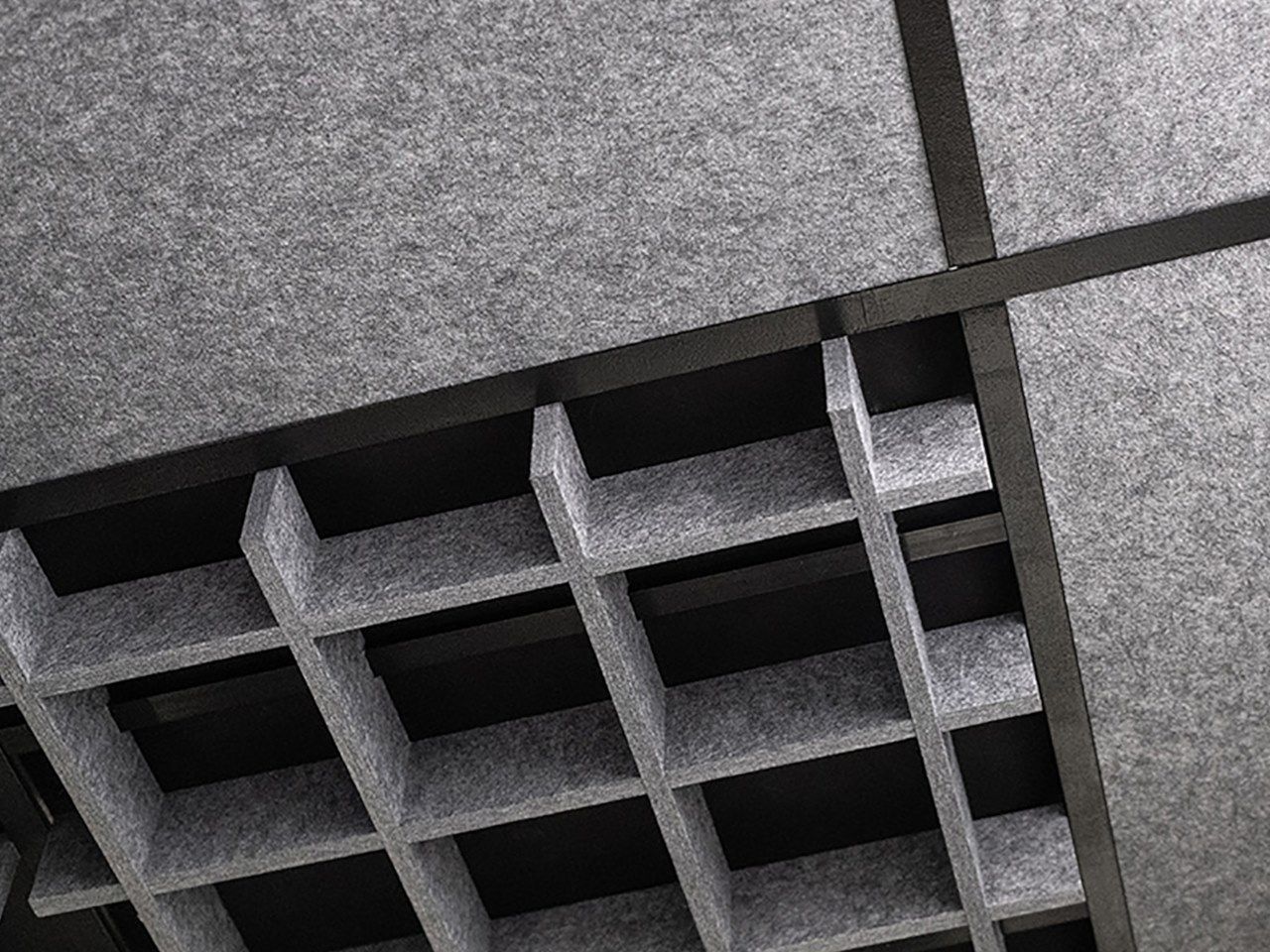 ECHOGRID® Acoustic PET ceiling panels By ECHOJAZZ