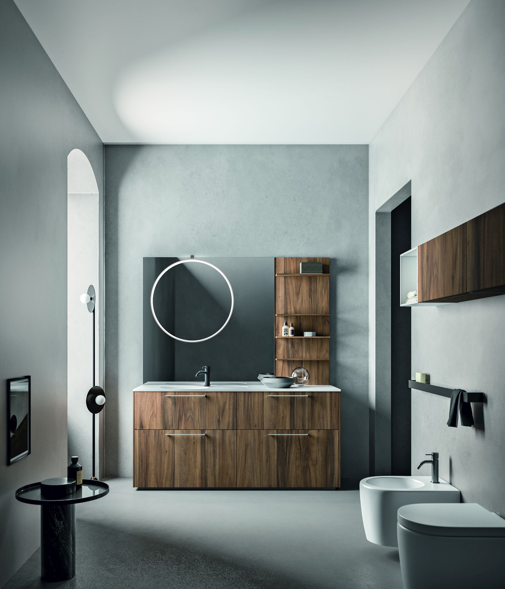 LED Mirror lamp for bathroom ECLISSI Cartabianca Collection By Cerasa