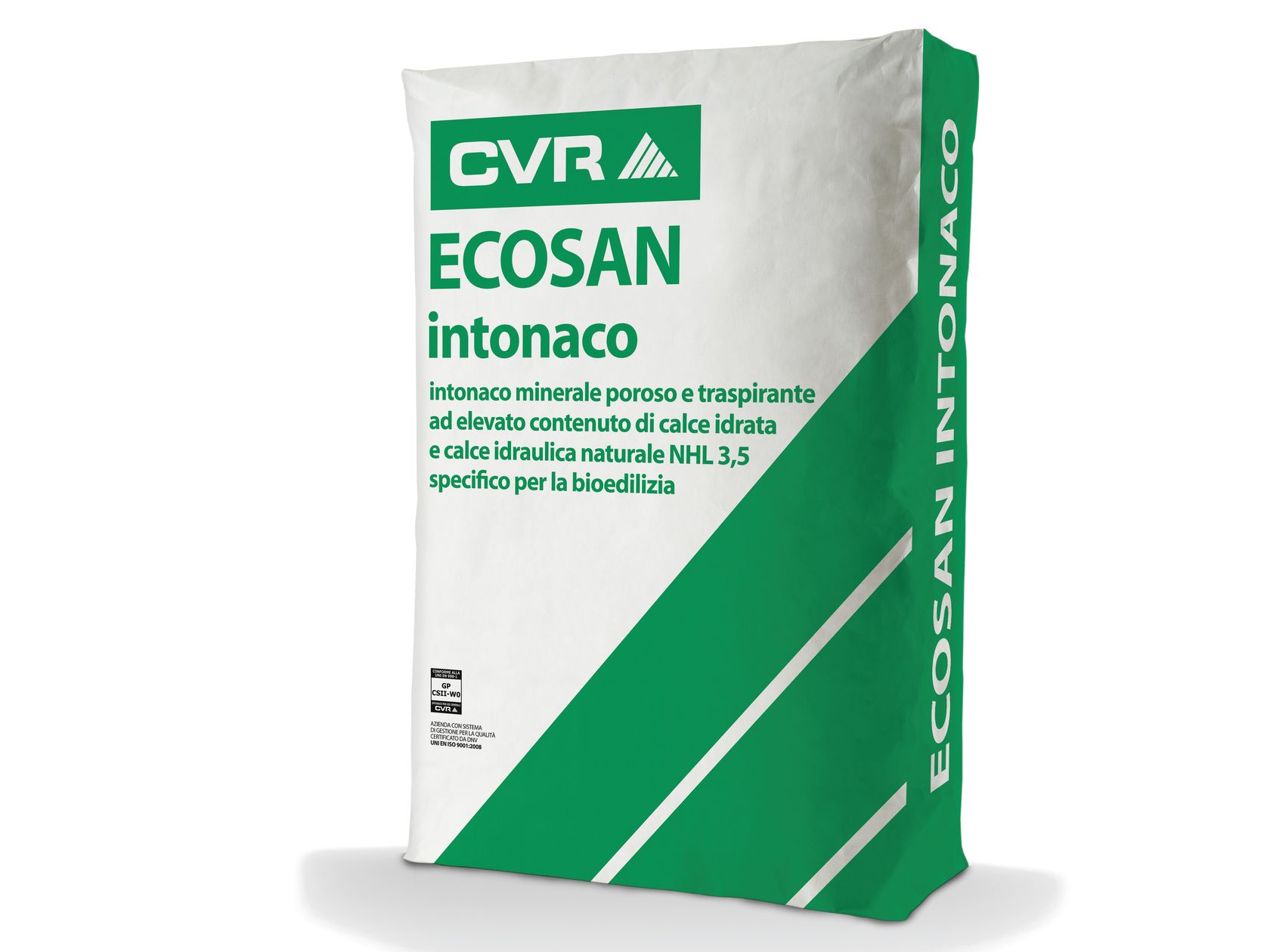 Intonaco a base di calce idraulica e idrata ECOSAN - CVR - Edilportale