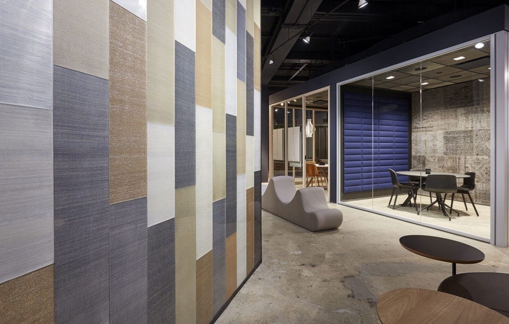 ECOWALL Polyester fibre Acoustic wall panel By Slalom