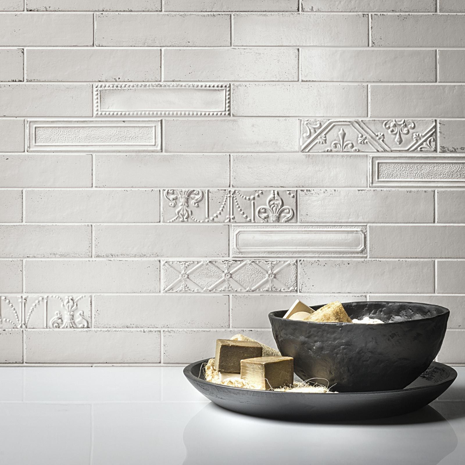 Porcelain stoneware wall tiles with brick effect EDEN By Ragno