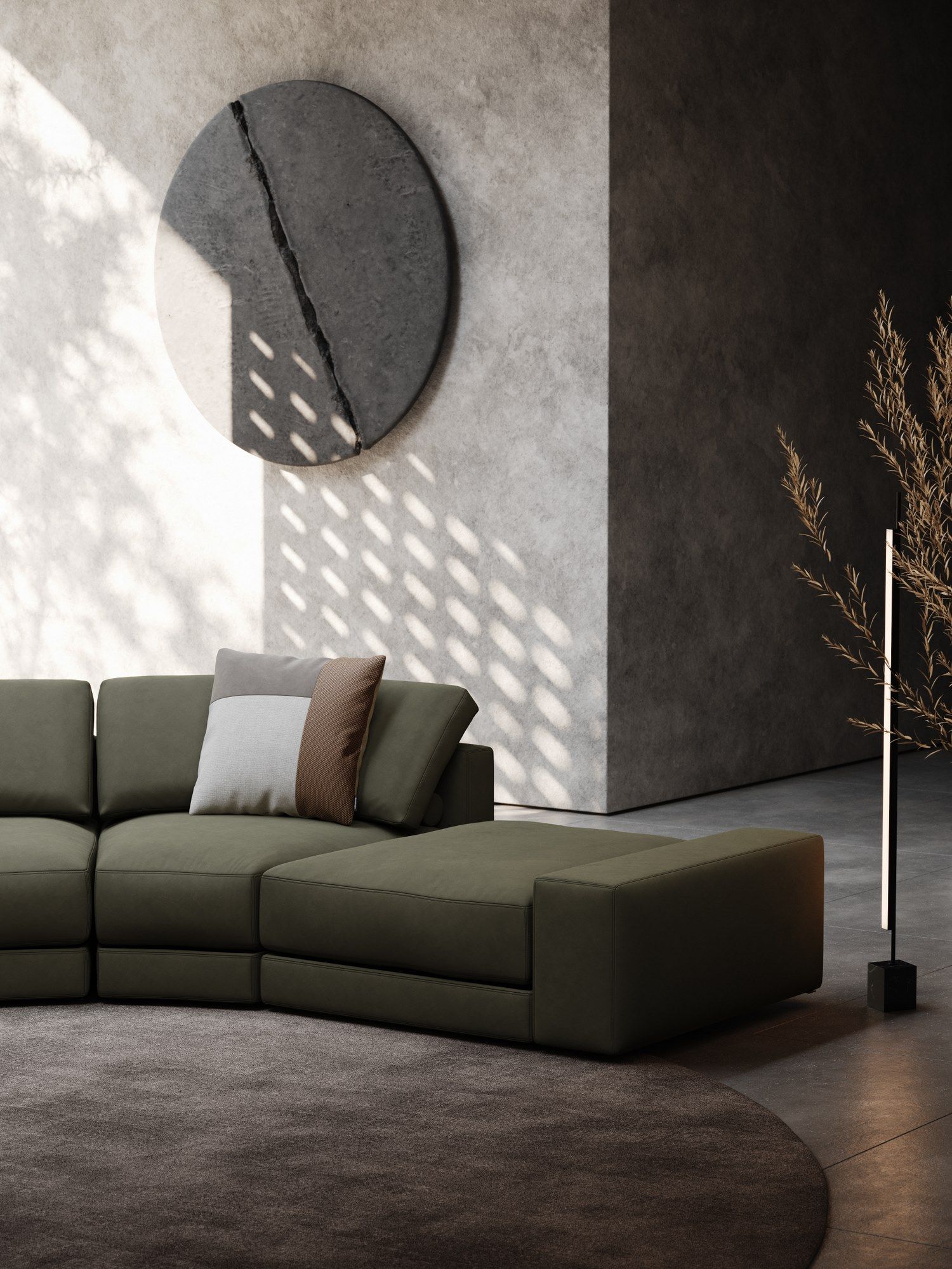 EDWARD | Leather sofa By Domkapa