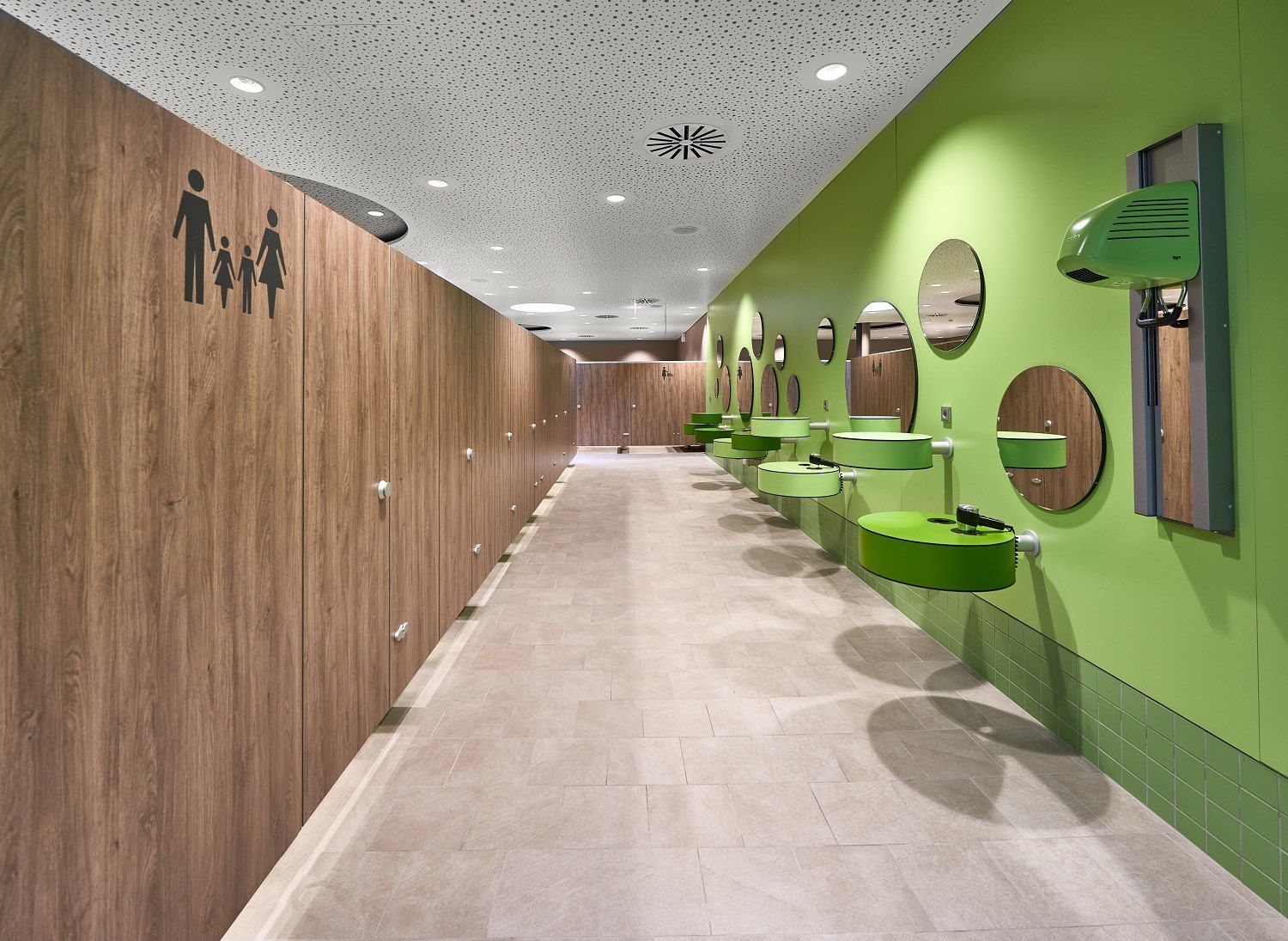 Parete divisoria per bagni in HPL EF-3 JUMP - Schäfer Trennwandsysteme ...