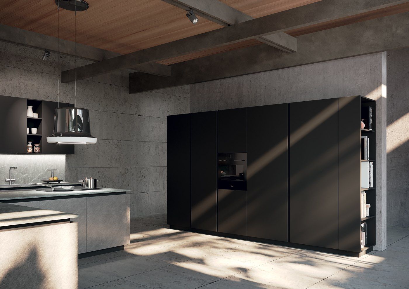 Kitchen with peninsula EGO LINE By Febal Casa