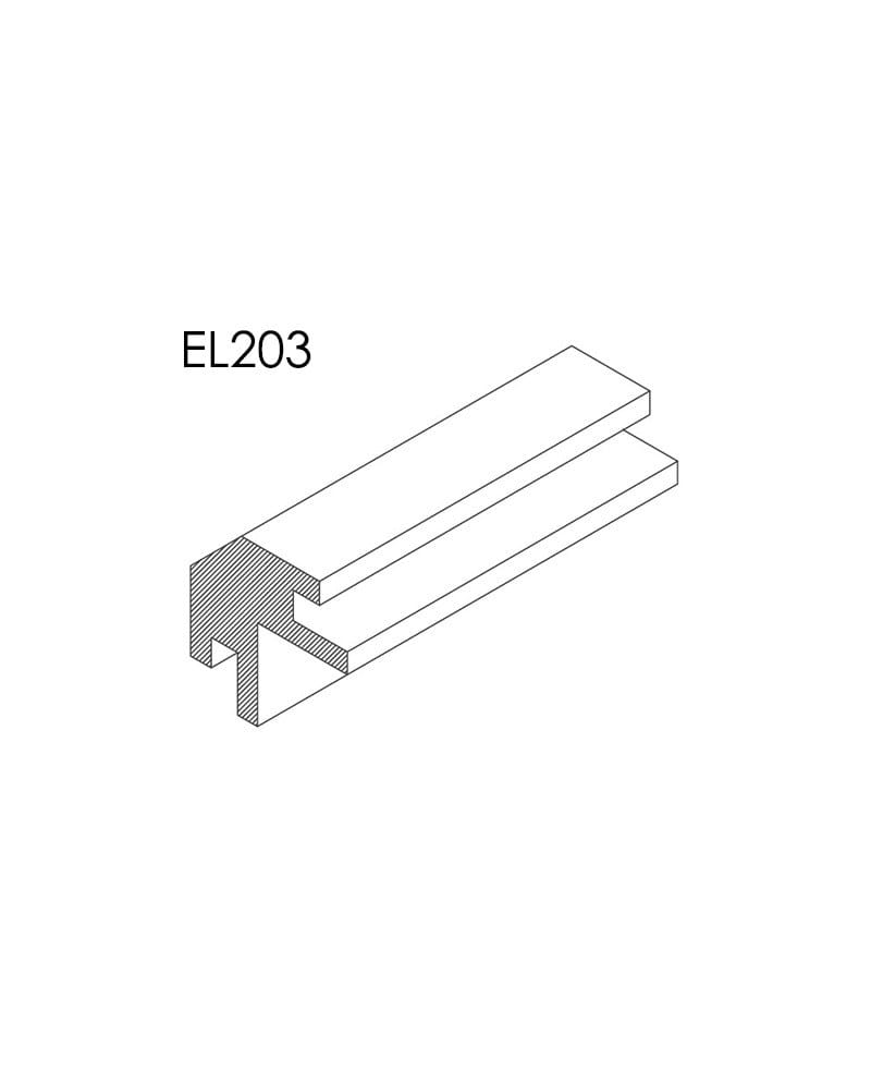 Cornice angolare per luce led diffusa bi-direzionale EL203 | Veletta ...