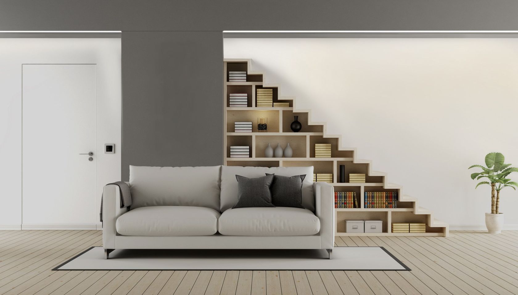 Semi-inset Linear lighting profile EL203 | Angular lighting profile By ...