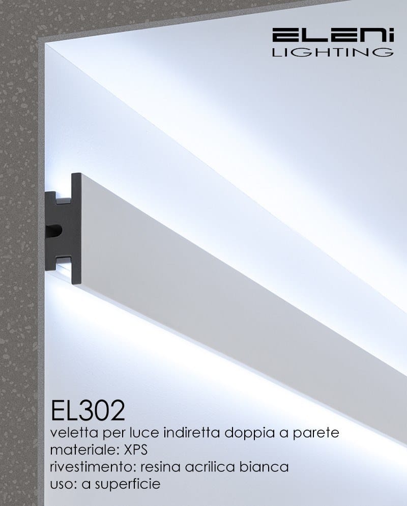 EL302| Up&down LED lighting flat profile Linear lighting profile for ...