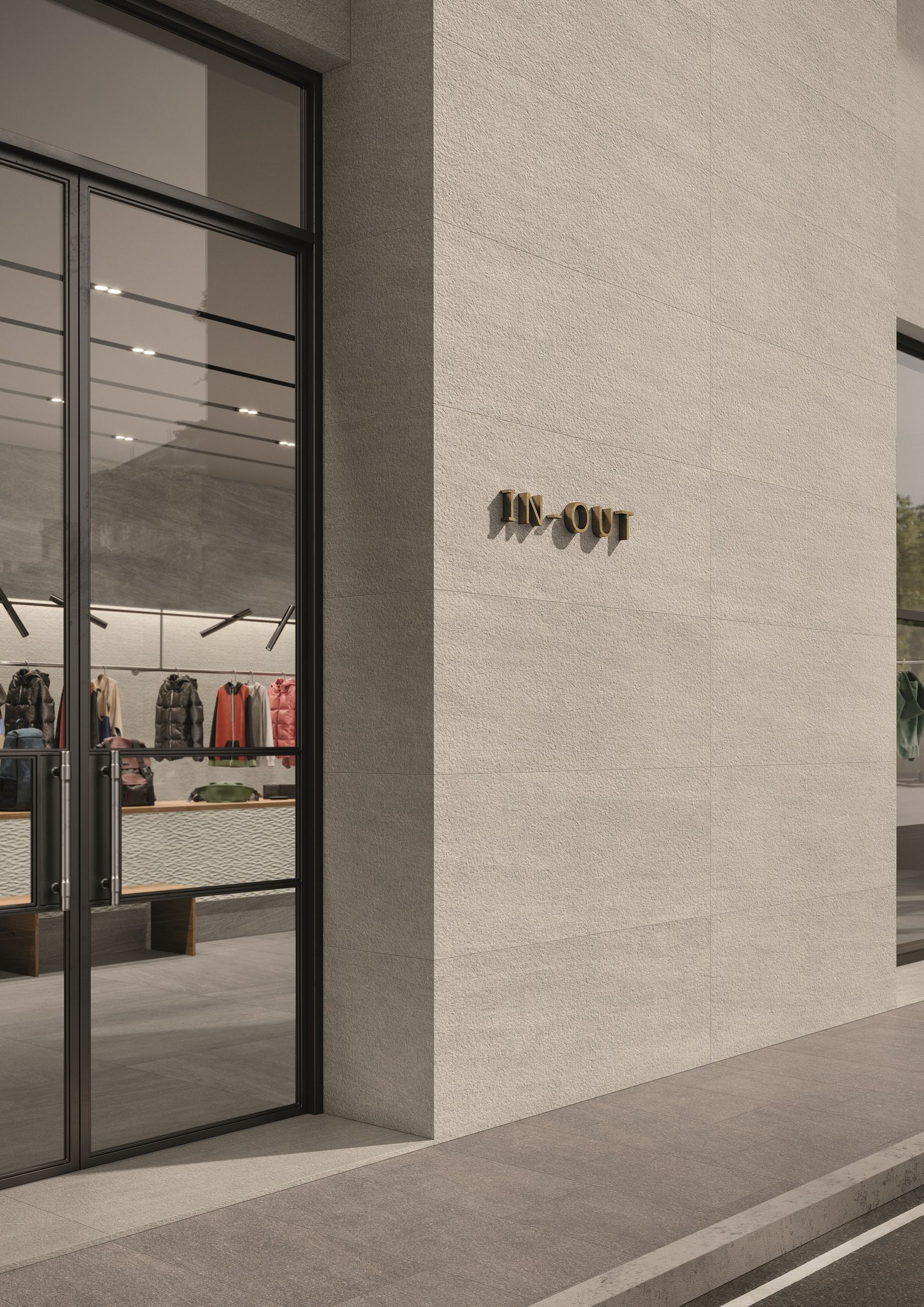 ELEGANCE PRO GREY Porcelain stoneware wall/floor tiles with stone ...