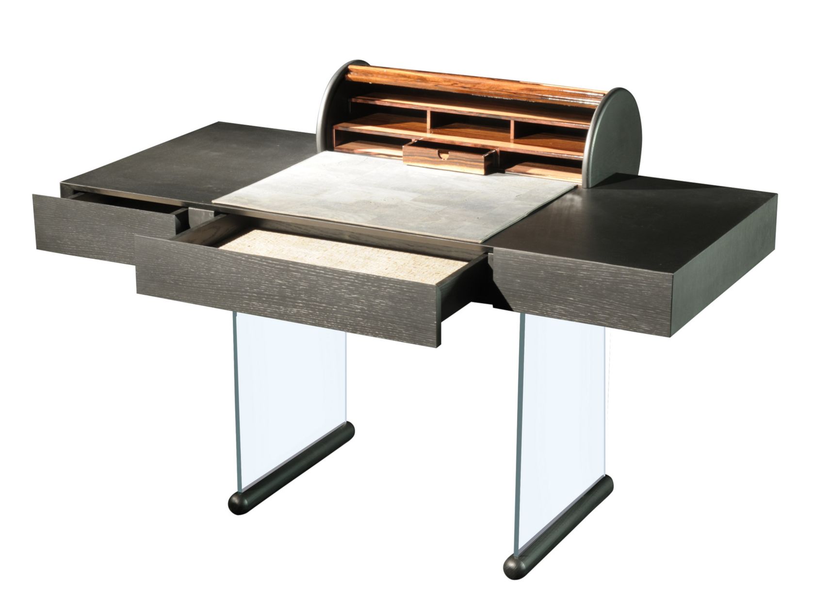 ELEMENTARE Oak secretary desk PC with drawers By Garbarino