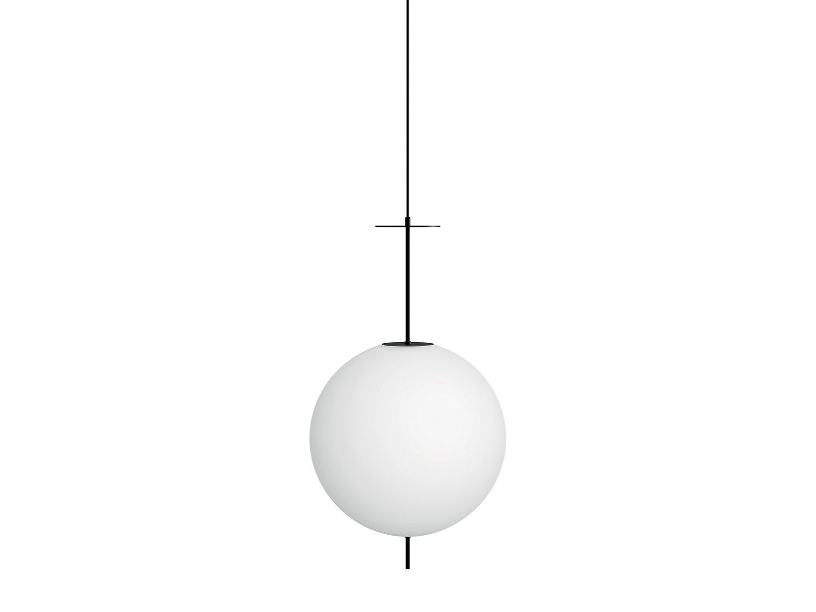 ELEMENTI LED opal glass pendant lamp By De Padova | design Elisa Ossino