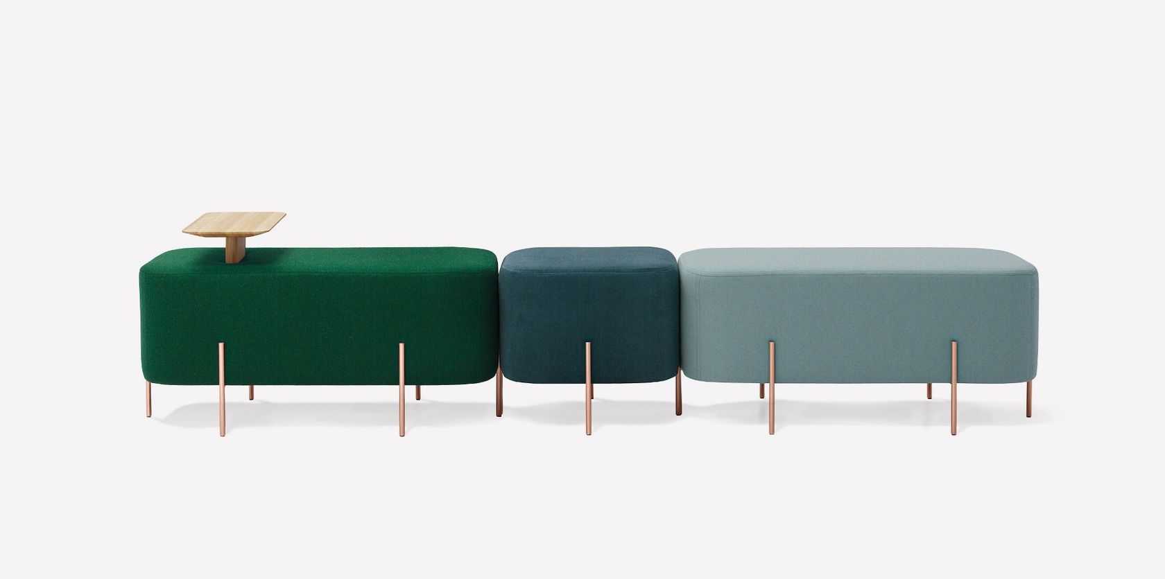 ELEPHANT Modular fabric bench By Sancal | design Nadadora