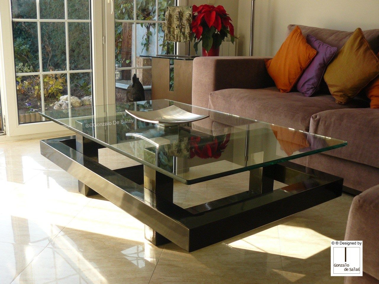Glass coffee table ELOS By Gonzalo De Salas