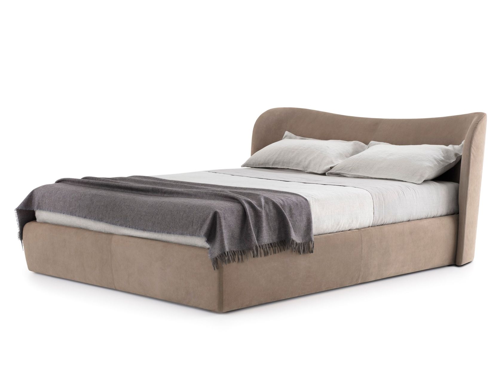 EMBRACE Fabric double bed with upholstered headboard By Pianca | design ...