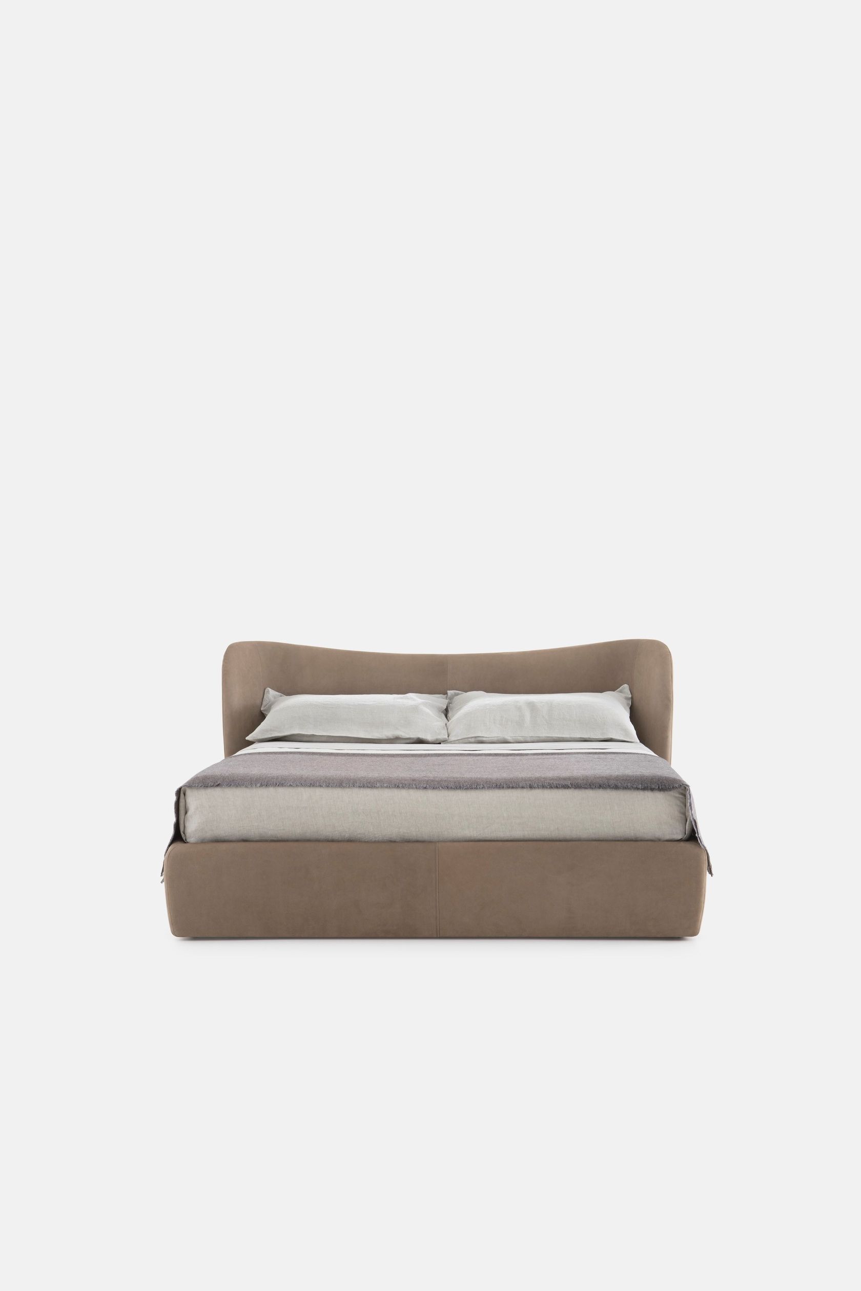 EMBRACE Fabric double bed with upholstered headboard By Pianca | design ...
