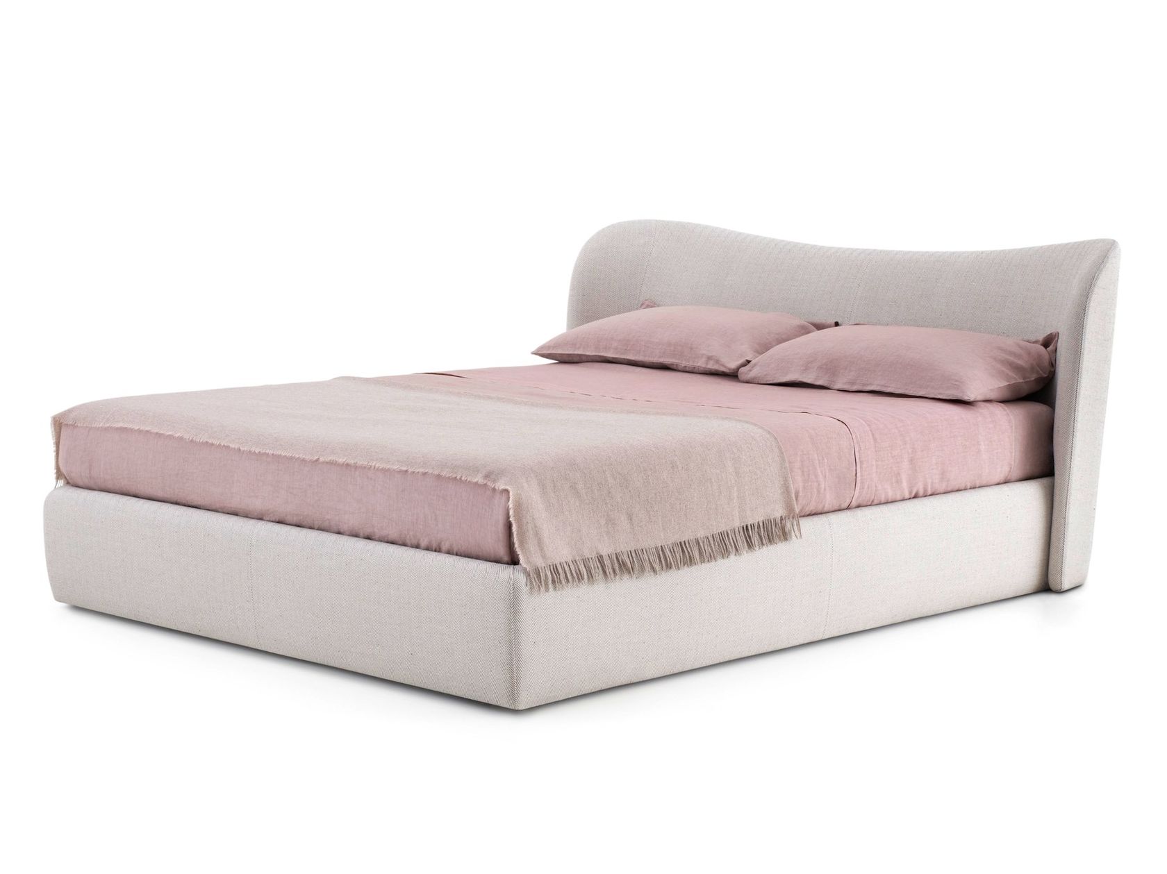 EMBRACE Fabric double bed with upholstered headboard By Pianca | design ...