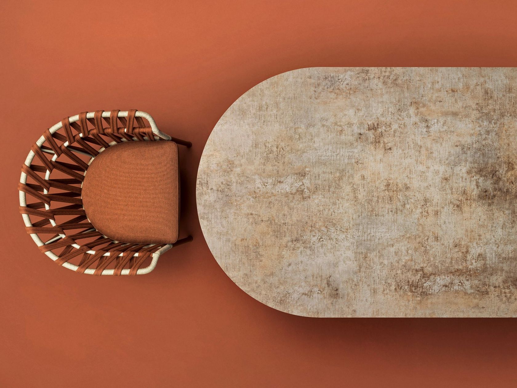 EMMA CROSS Powder coated aluminium garden chair with armrests By ...