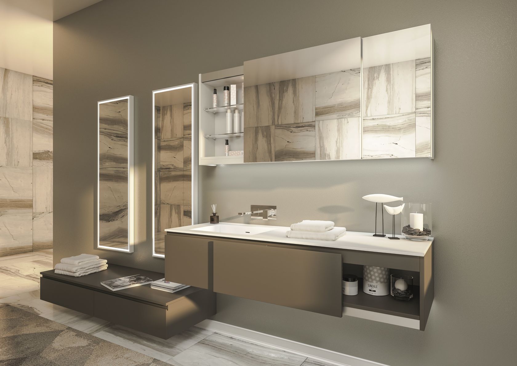 EMOTION | Double vanity unit By MOMA Design