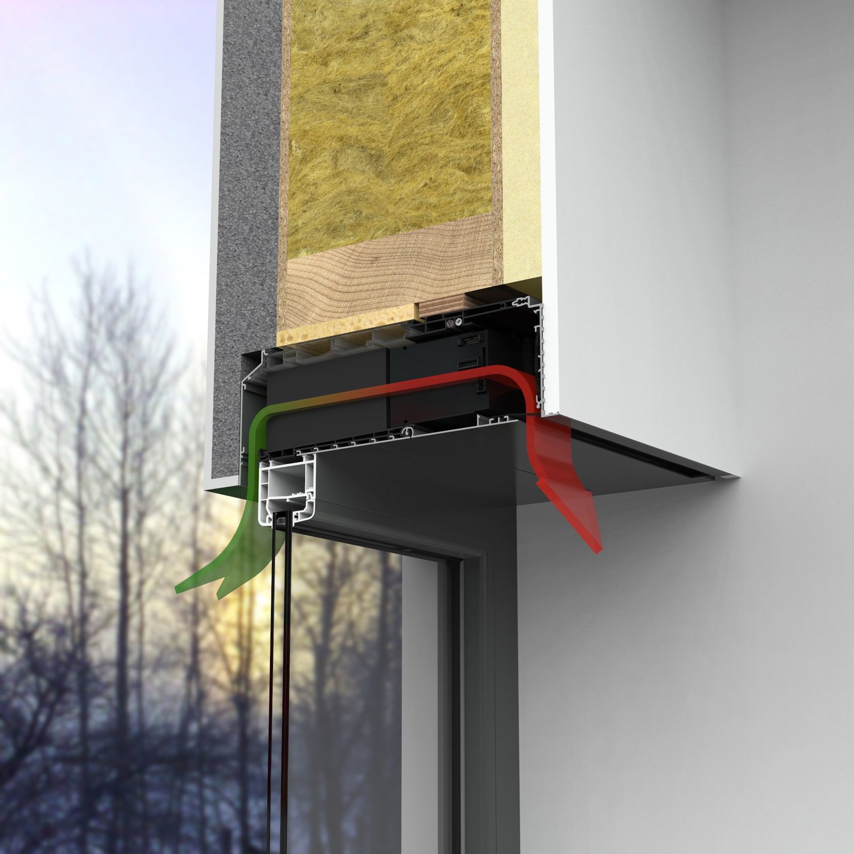 ENDURA® TWIST Ventilation system for aluminum windows By RENSON
