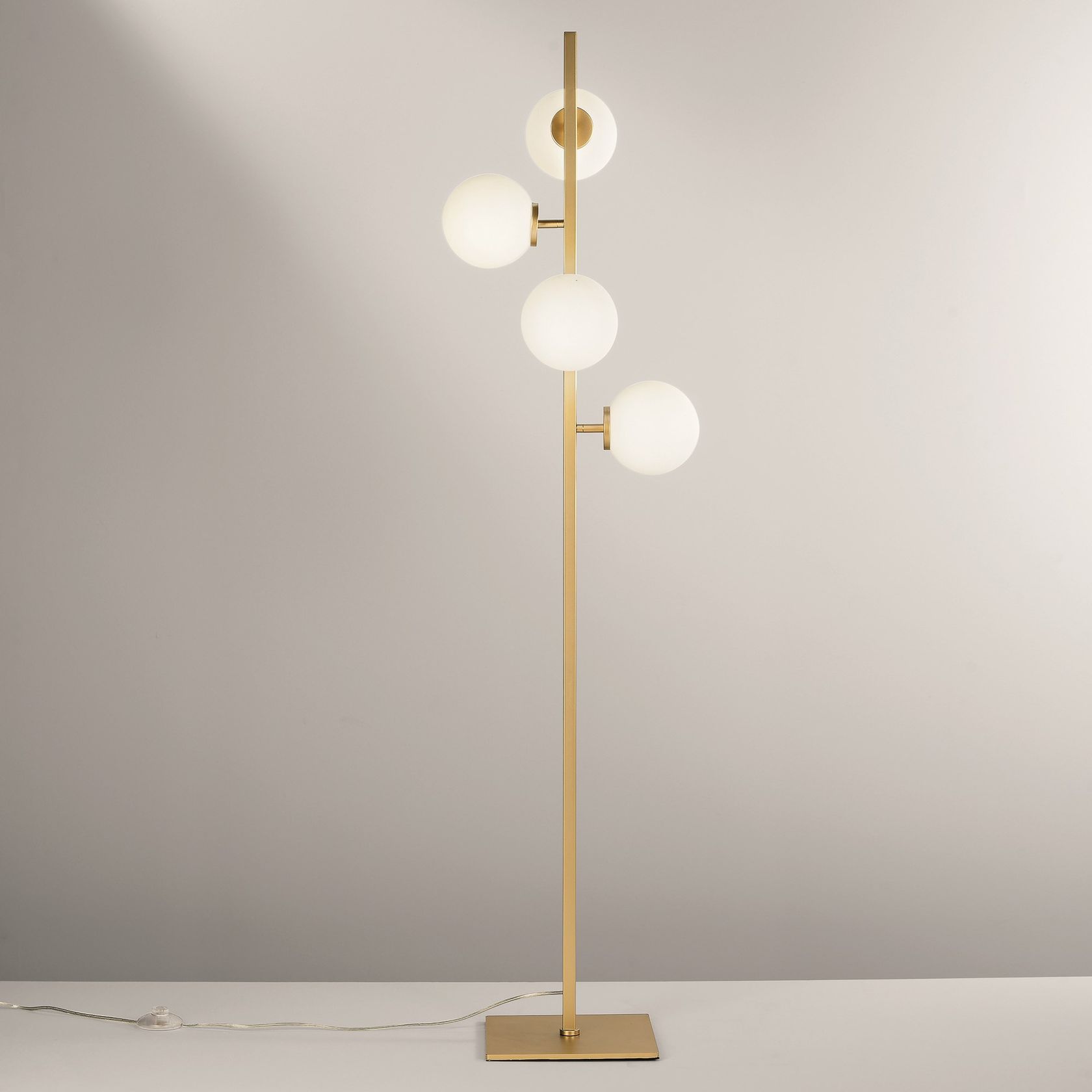 ENOIRE | Floor lamp LED opal glass and metal floor lamp By Fan Europe ...