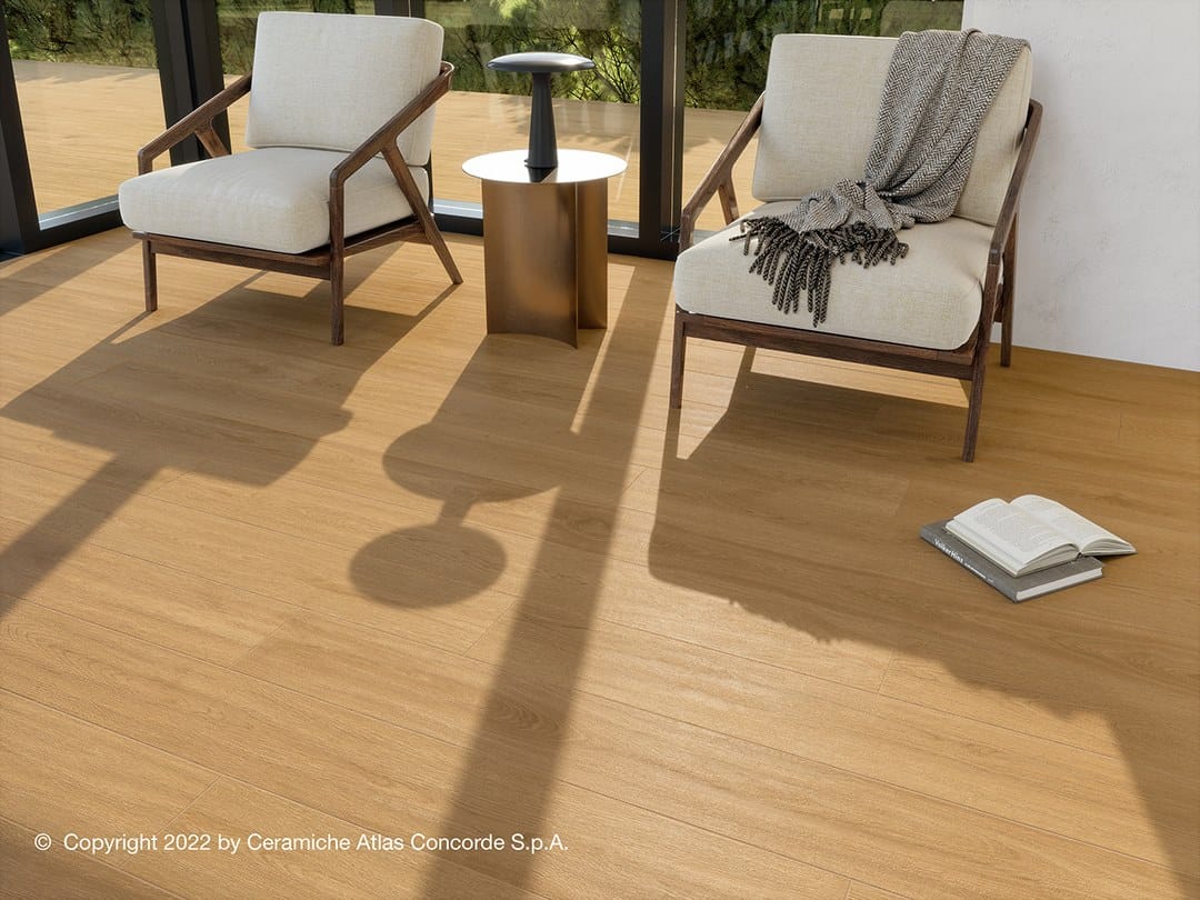 ENTICE Indoor/outdoor porcelain stoneware wall/floor tiles with wood ...