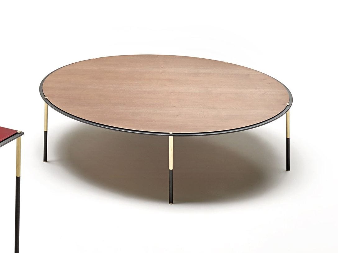 ERA TABLE Round HPL coffee table By Living Divani | design David Lopez ...